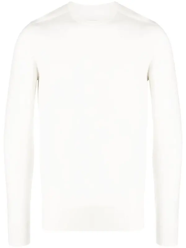 Patrizia Pepe Slim-cut Wool Jumper - White