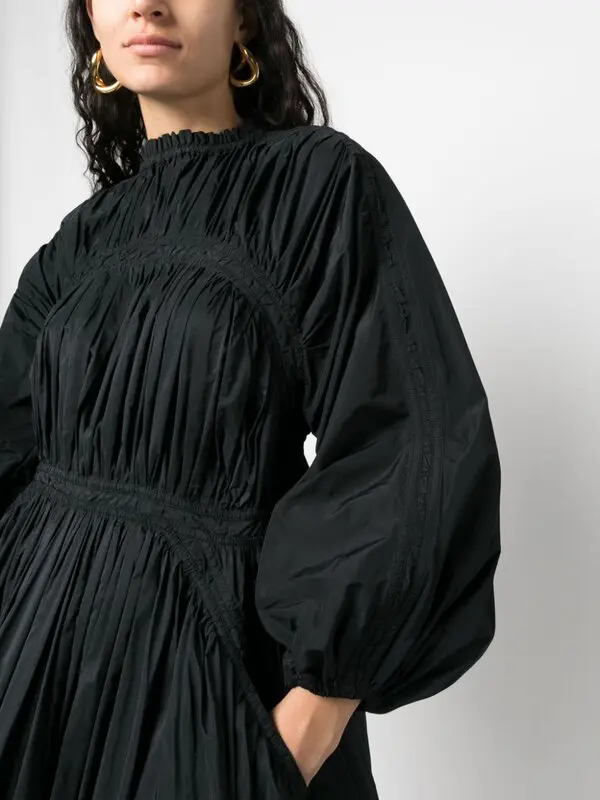JIL SANDER Long-sleeved Pleated Minidress