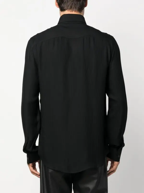 Patrizia Pepe Long-sleeved Twill Shirt