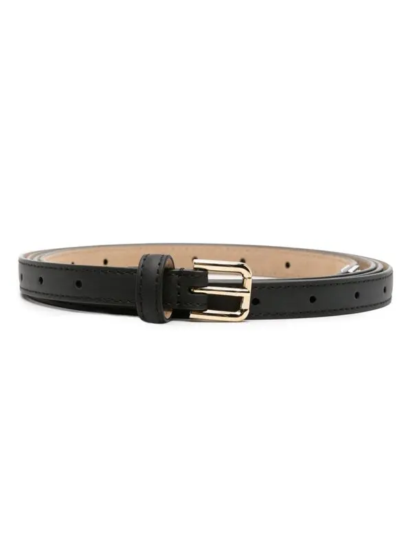 Dolce & Gabbana Buckled Leather Belt - Black