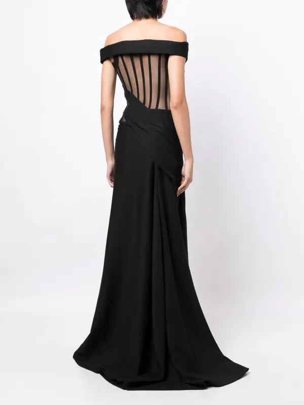 Monse Off-shoulder Corset Gown