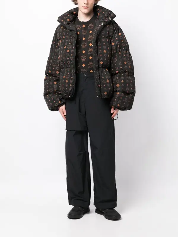 Mcm Onogra-pattern Puffer Jacket