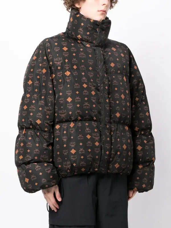 Mcm Onogra-pattern Puffer Jacket