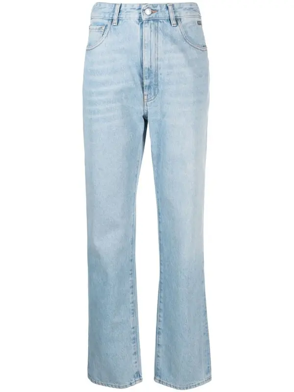 Gcds Rhinestone-embellished Straight-leg Jeans
