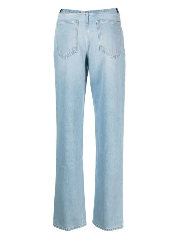 Gcds Rhinestone-embellished Straight-leg Jeans