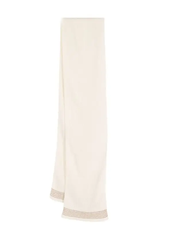 Eleventy Ribbed-knit Cashmere Scarf