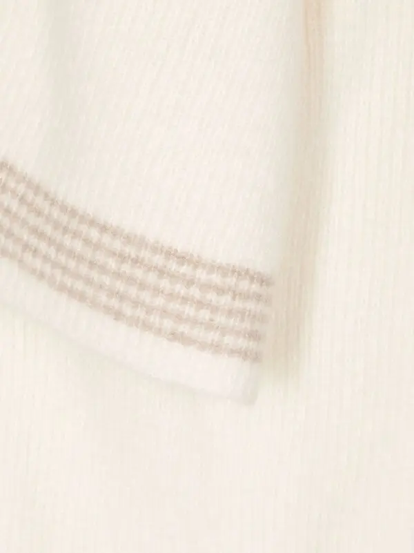 Eleventy Ribbed-knit Cashmere Scarf