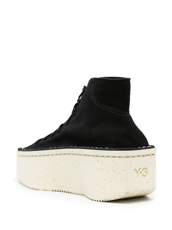Y3 Lace-up Platform Sneakers - Black