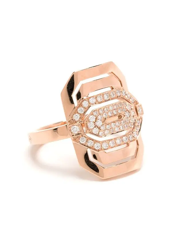 STATEMENT 18kt Rose Diamond Cocktail Ring - Gold