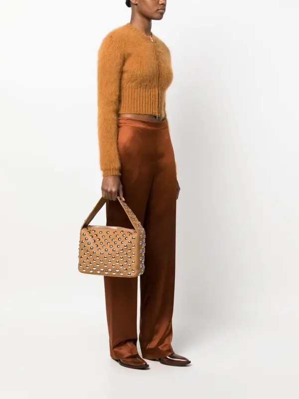 Khaite Elena Studded Shoulder Bag