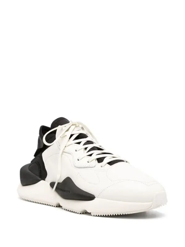 Y3 Kaiwa Leather Sneakers - White