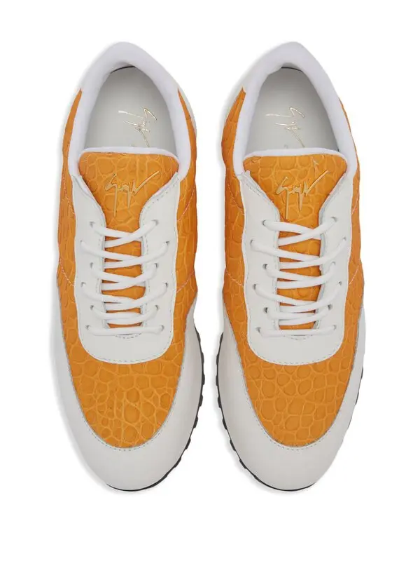 GIUSEPPE ZANOTTI Jimi Lace-up Sneakers - Orange