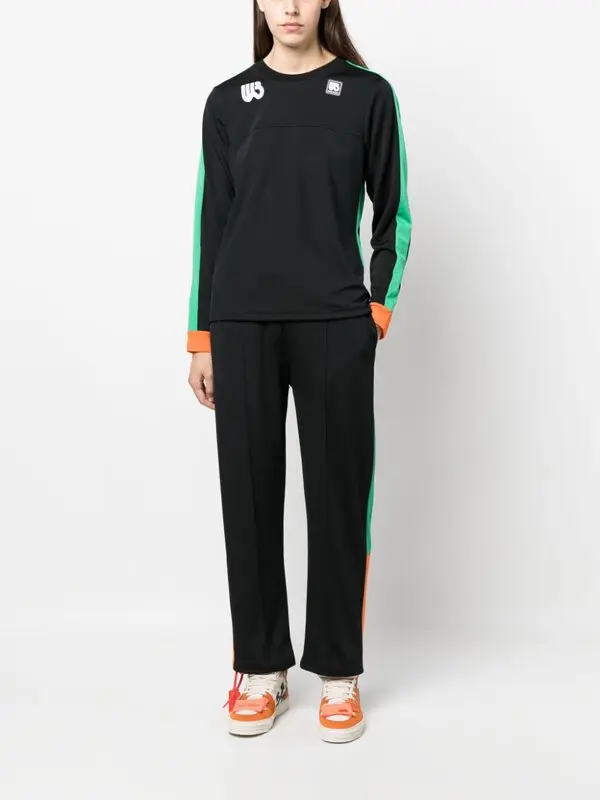 WALES BONNER Logo-patch Track Pants - Black