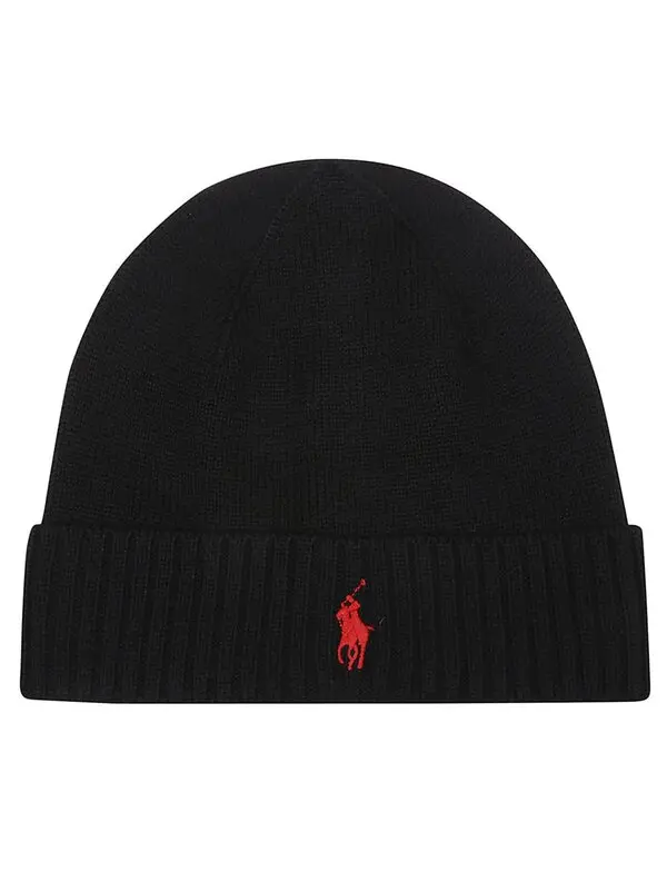 Ralph Lauren Wool Beanie - Black