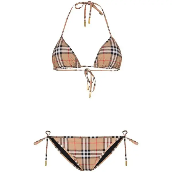 Burberry Vintage Check Bikini - Brown