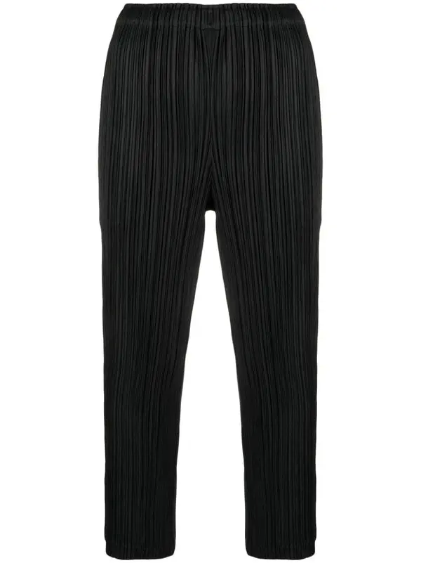 Issey Miyake Pleated Cropped Trousers