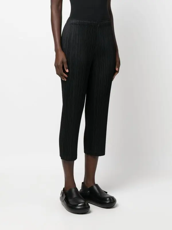 Issey Miyake Pleated Cropped Trousers