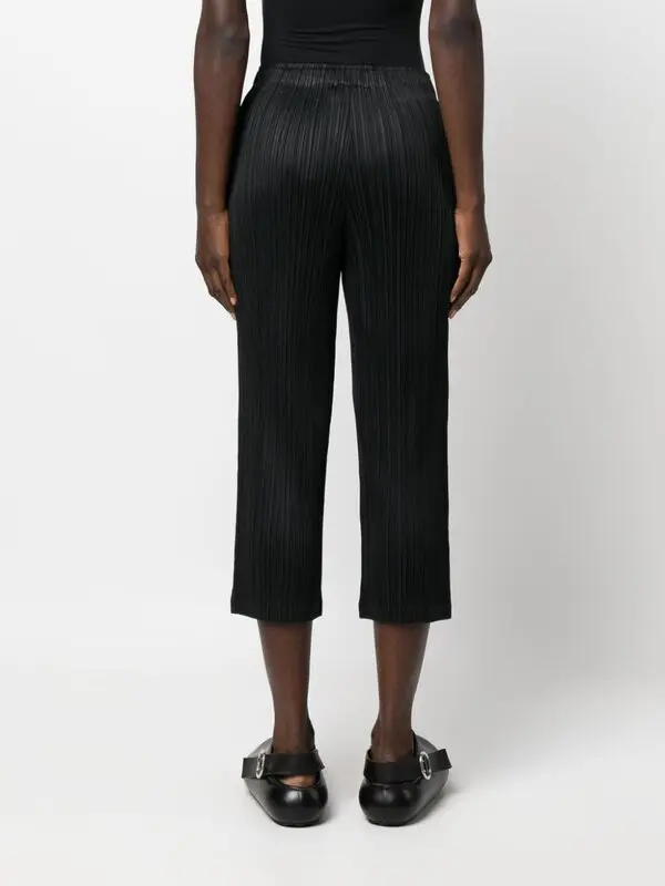Issey Miyake Pleated Cropped Trousers