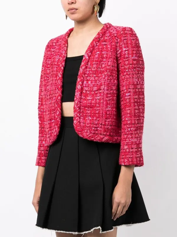 EDWARD ACHOUR PARIS Cropped Tweed Jacket