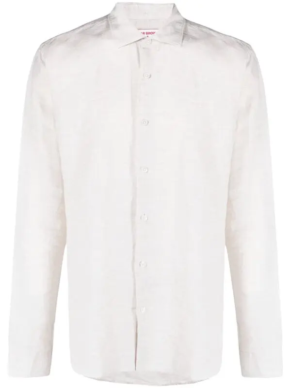 Orlebar Brown Giles Linen Shirt - Neutrals