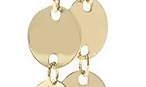 Lana Jewelry 14k Gold Laser Disc Front/back Earrings