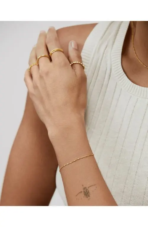 Monica Vinader Station Chain Bracelet - Gold