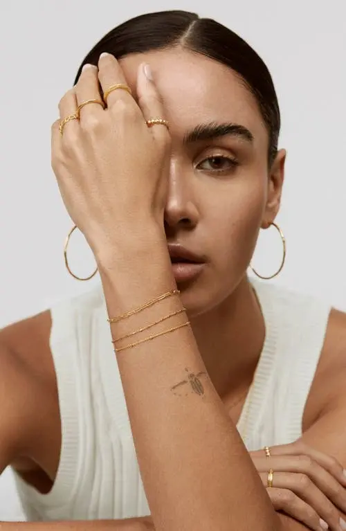 Monica Vinader Station Chain Bracelet - Gold