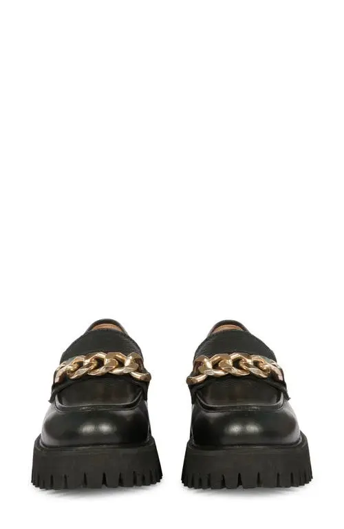 SAINT G Donna Platform Loafer - Black
