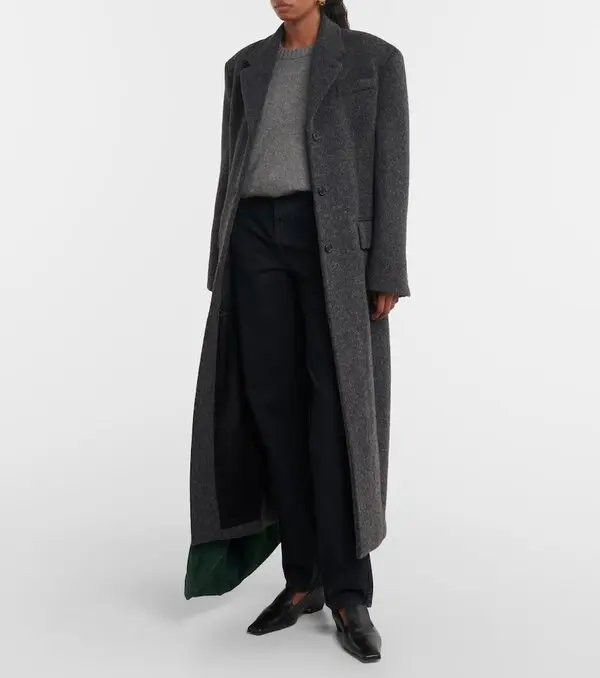 Khaite Bontin Wool-blend Coat - Grey