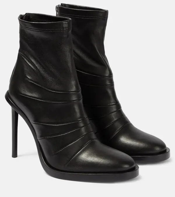 ANN DEMEULEMEESTER Carol Leather Ankle Boots