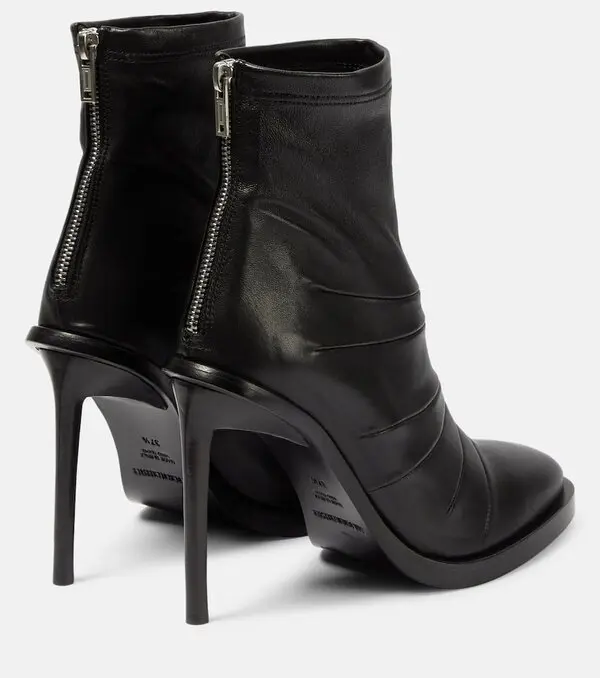 ANN DEMEULEMEESTER Carol Leather Ankle Boots