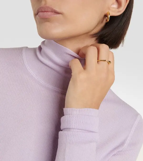 Bottega Veneta Sardine Small 18kt -plated Sterling Silver Earrings