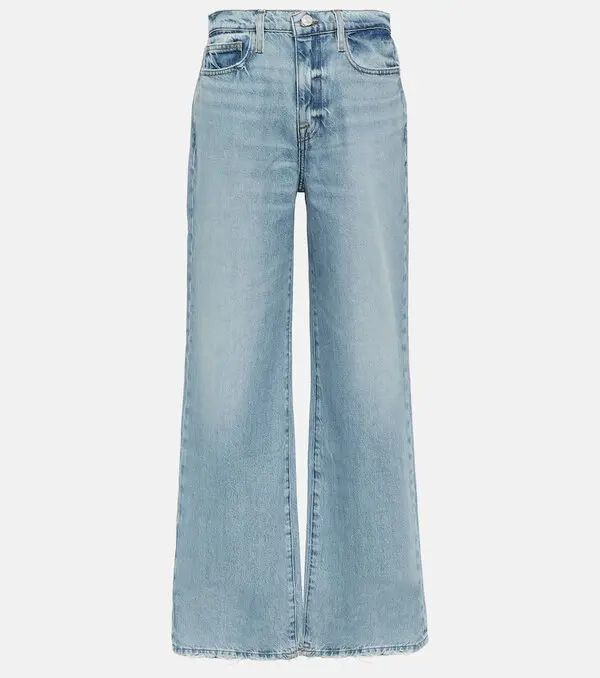 FRAME Le Jane High-rise Wide-leg Jeans