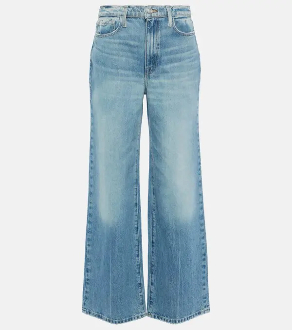 FRAME Le Jane High-rise Wide-leg Jeans - Blue