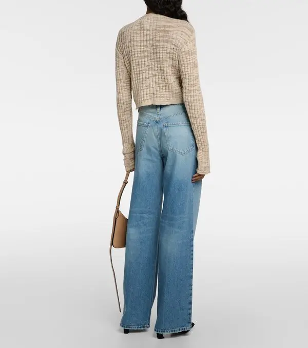 FRAME Le Jane High-rise Wide-leg Jeans - Blue
