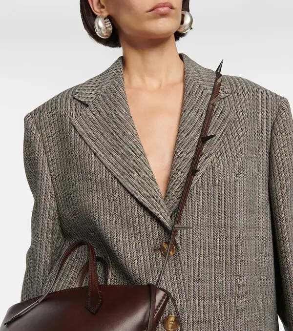 Acne Studios Altona Small Leather Crossbody Bag In Brown - 30% Off