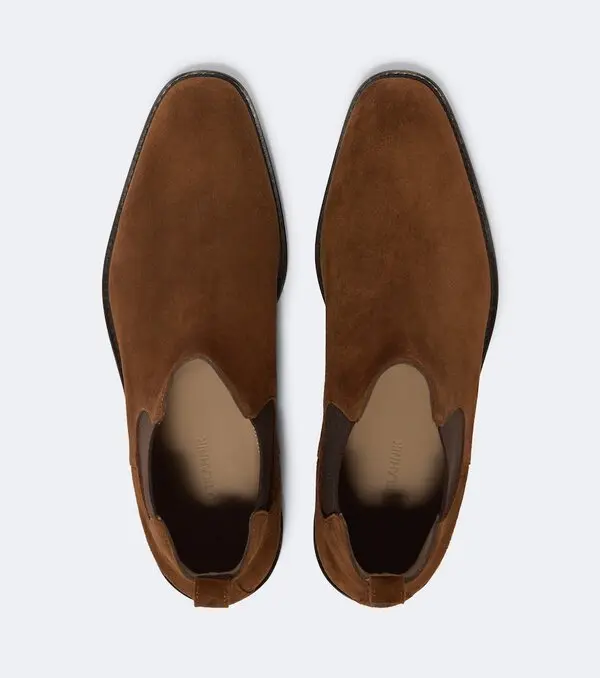 Manolo Blahnik Brompton Suede Chelsea Boots