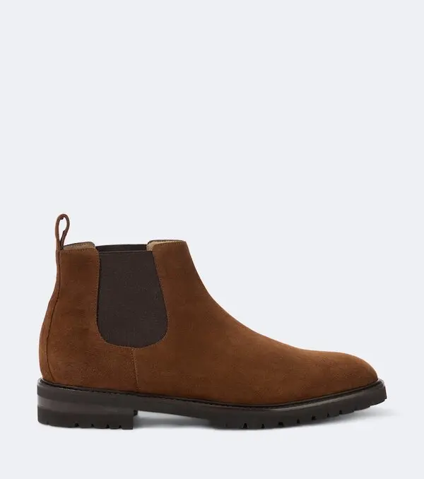 Manolo Blahnik Brompton Suede Chelsea Boots