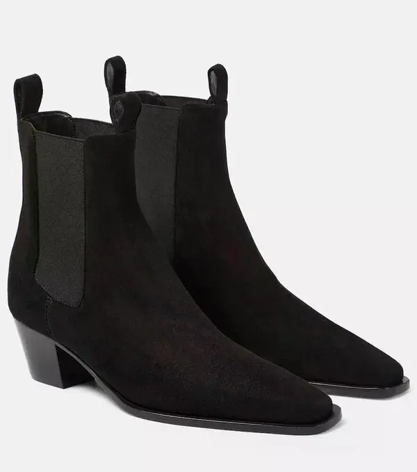 TOTEME The City Ankle Boots - Black