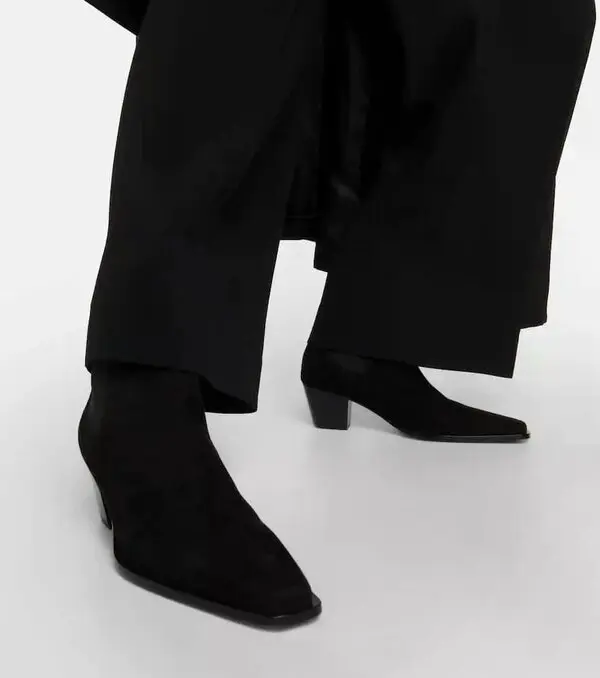 TOTEME The City Ankle Boots - Black