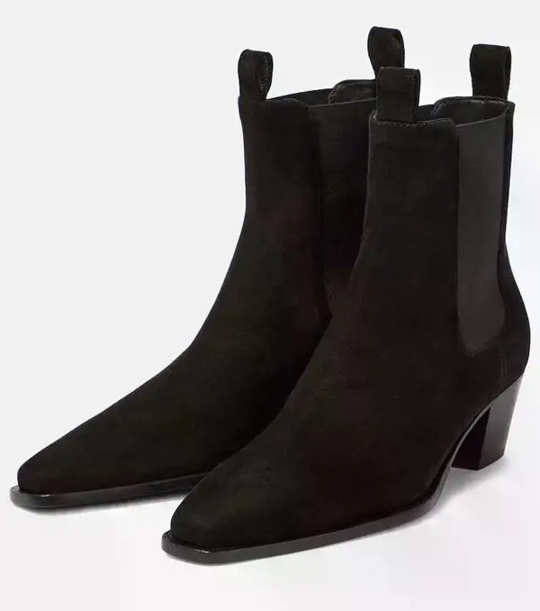 TOTEME The City Ankle Boots - Black