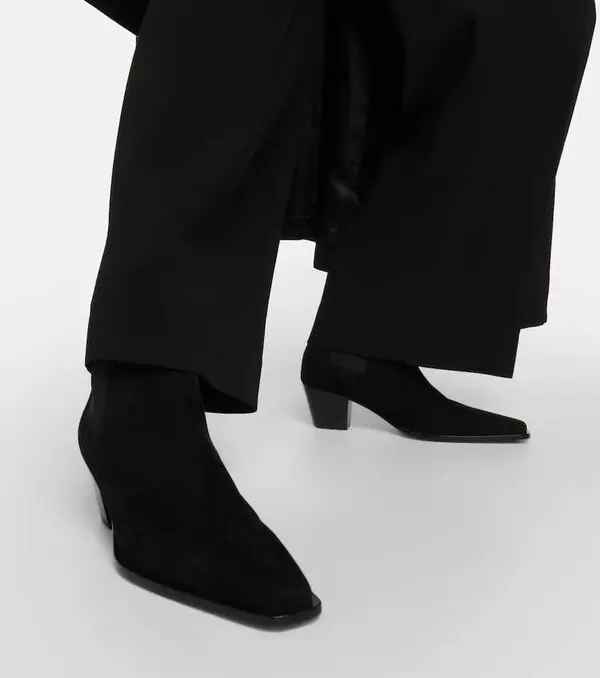 TOTEME The City Ankle Boots - Black