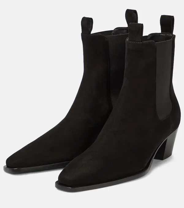 TOTEME The City Ankle Boots - Black