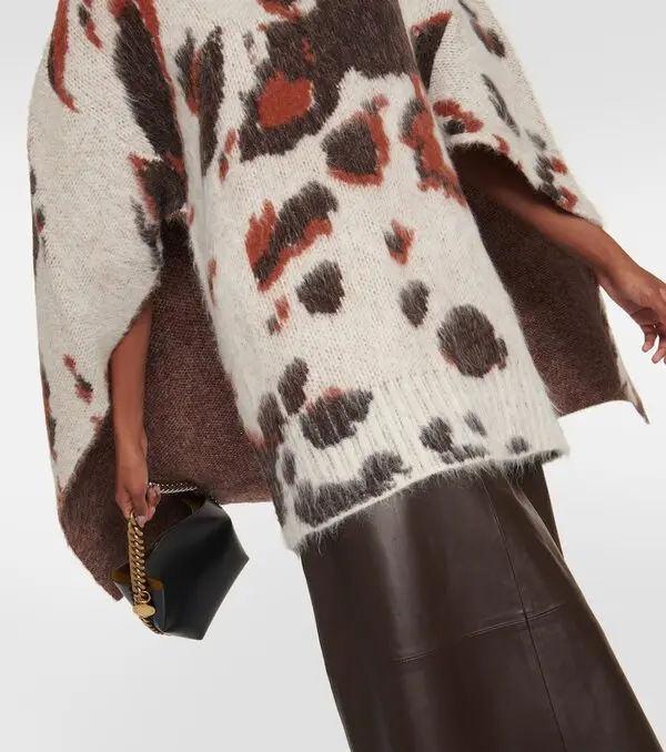 Stella McCartney Caped Jacquard Sweater