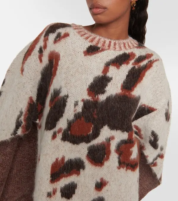 Stella McCartney Caped Jacquard Sweater