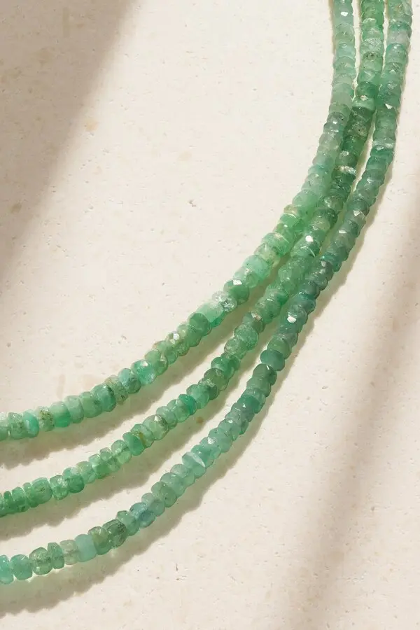 Jia Jia Gold Emerald Necklace