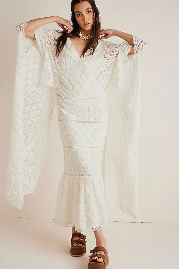 chinese dress ladies Rosalea Gown White / White / L main image 1