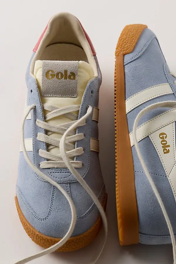 Gola Elan Suede Sneakers - Air/off White/coral