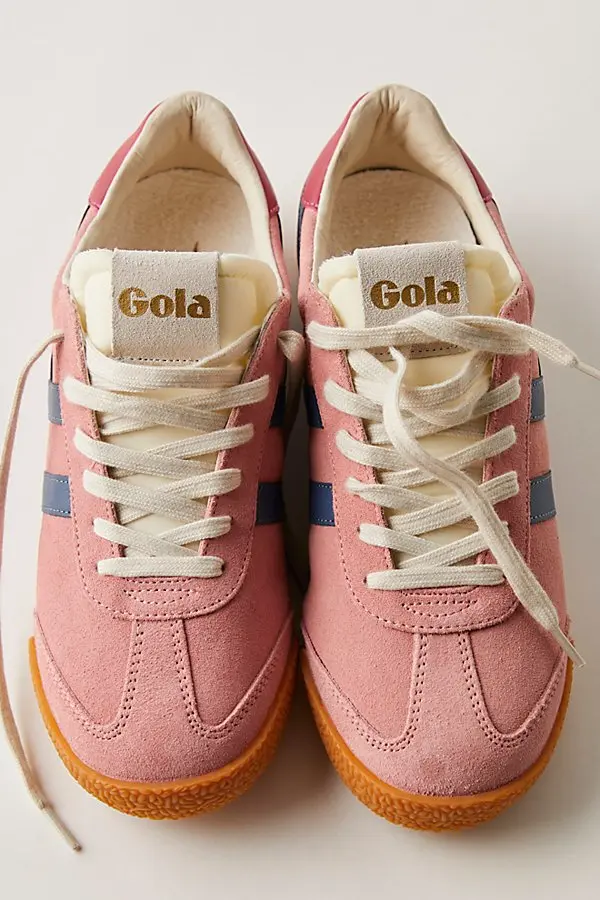 Gola Elan Suede Sneakers - Pink Combo