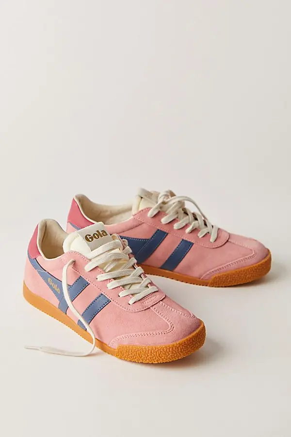 Gola Elan Suede Sneakers - Pink Combo